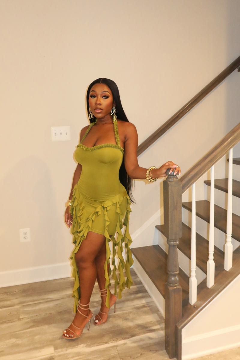 Koko Dress (Green) – DEMULUXE